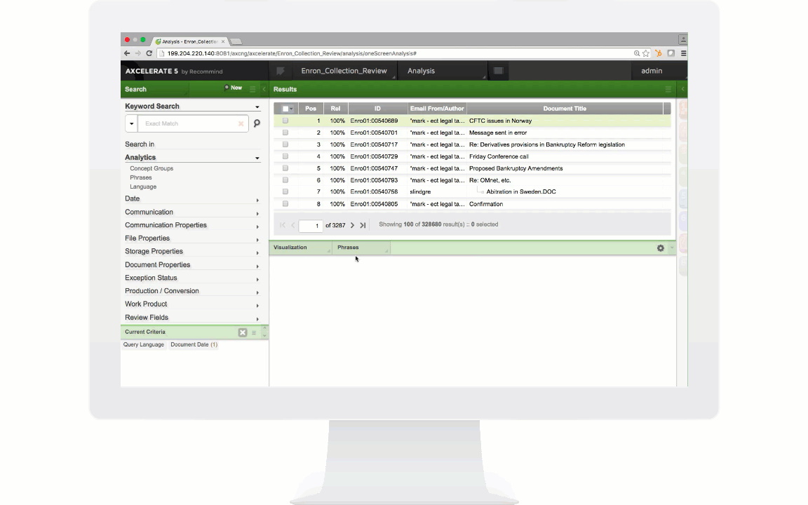 OpenText Axcelerate - One Fox